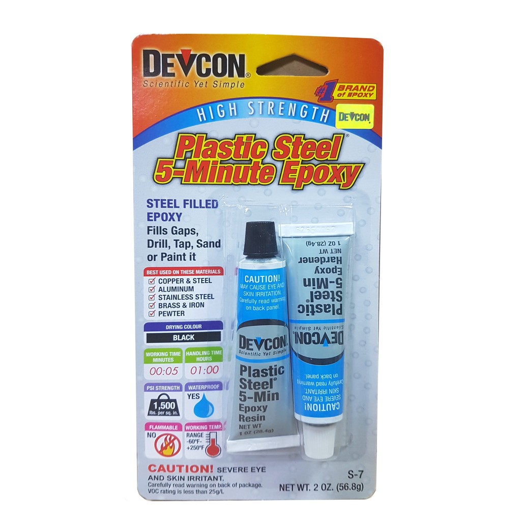 【桃寶屋】美國 DEVCON S7 S-7 塑膠鋼 / 5分鐘快乾 / AB膠 | 蝦皮購物