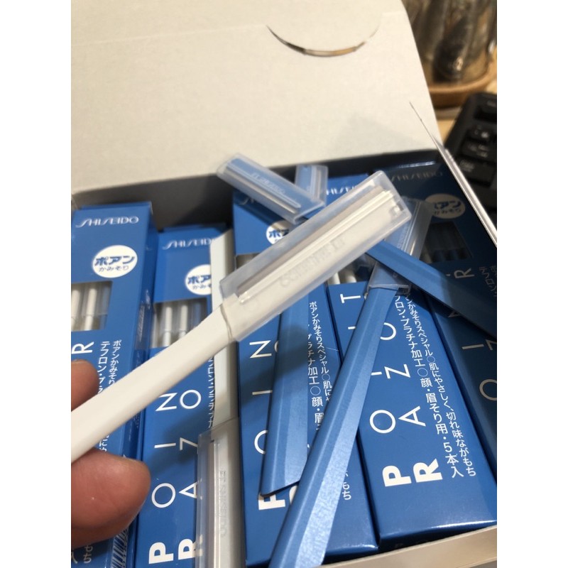 日本製 資生堂 SHISEIDO POINT RAZOR 顏眉兩用眉刀 不鏽鋼製 修眉刀（單隻/5隻一盒） | 蝦皮購物