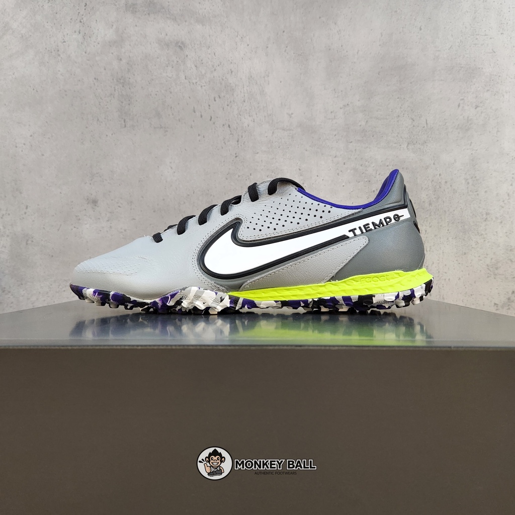 [100% 正品] Nike Tiempo 9 Pro TF 足球鞋 - DA1192-017 - 灰色/紫色 | 蝦皮購物