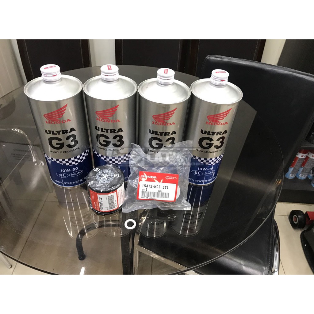 HONDA G3 10W30 原廠濾芯 DCT小油芯 套餐 | 蝦皮購物