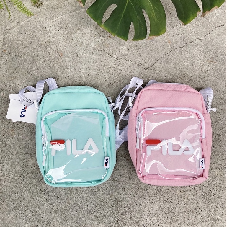 {XENO} 日本限定 FILA Clear pocket mini shoulder bag 小包 包包 側背包 現貨 | 蝦皮購物