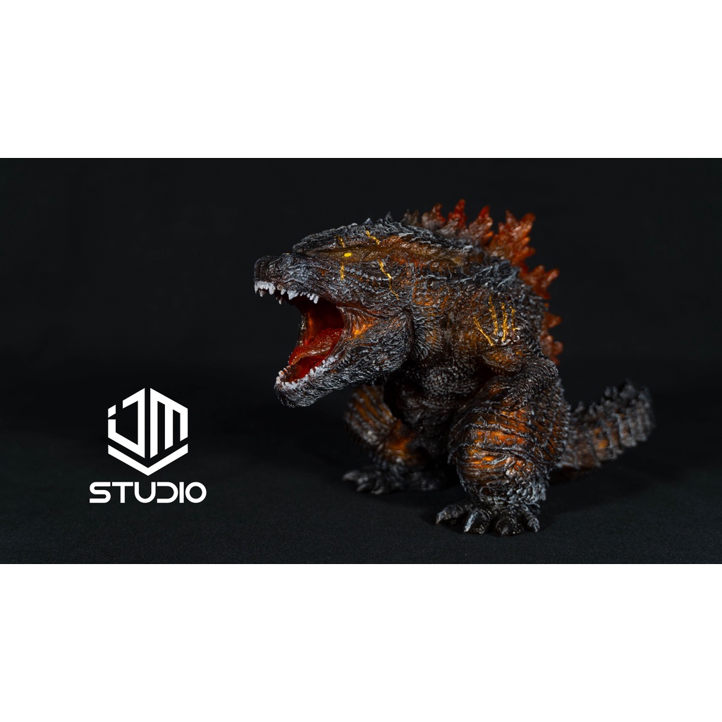 【JML Studio】 🔥 X-plus Q版 2019 紅蓮 哥吉拉 少限 電改 塗裝 焦炭Ver. 作品分享 🔥 | 蝦皮購物