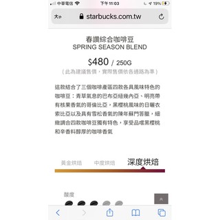 星巴克 春讚綜合咖啡豆 ☕️ SPRING SEASON BLEND | 蝦皮購物