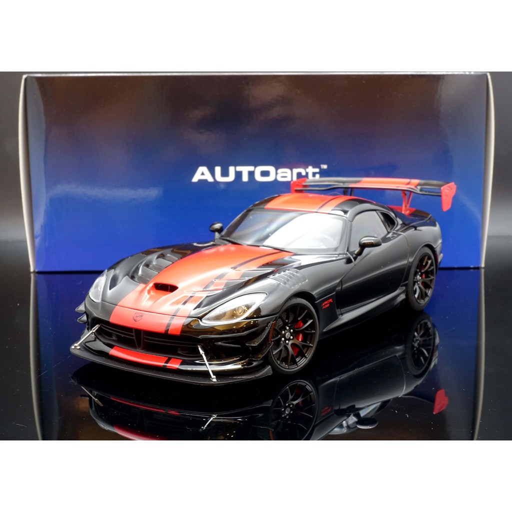 Autoart 1/18 Dodge Viper ACR 2017 black | 蝦皮購物