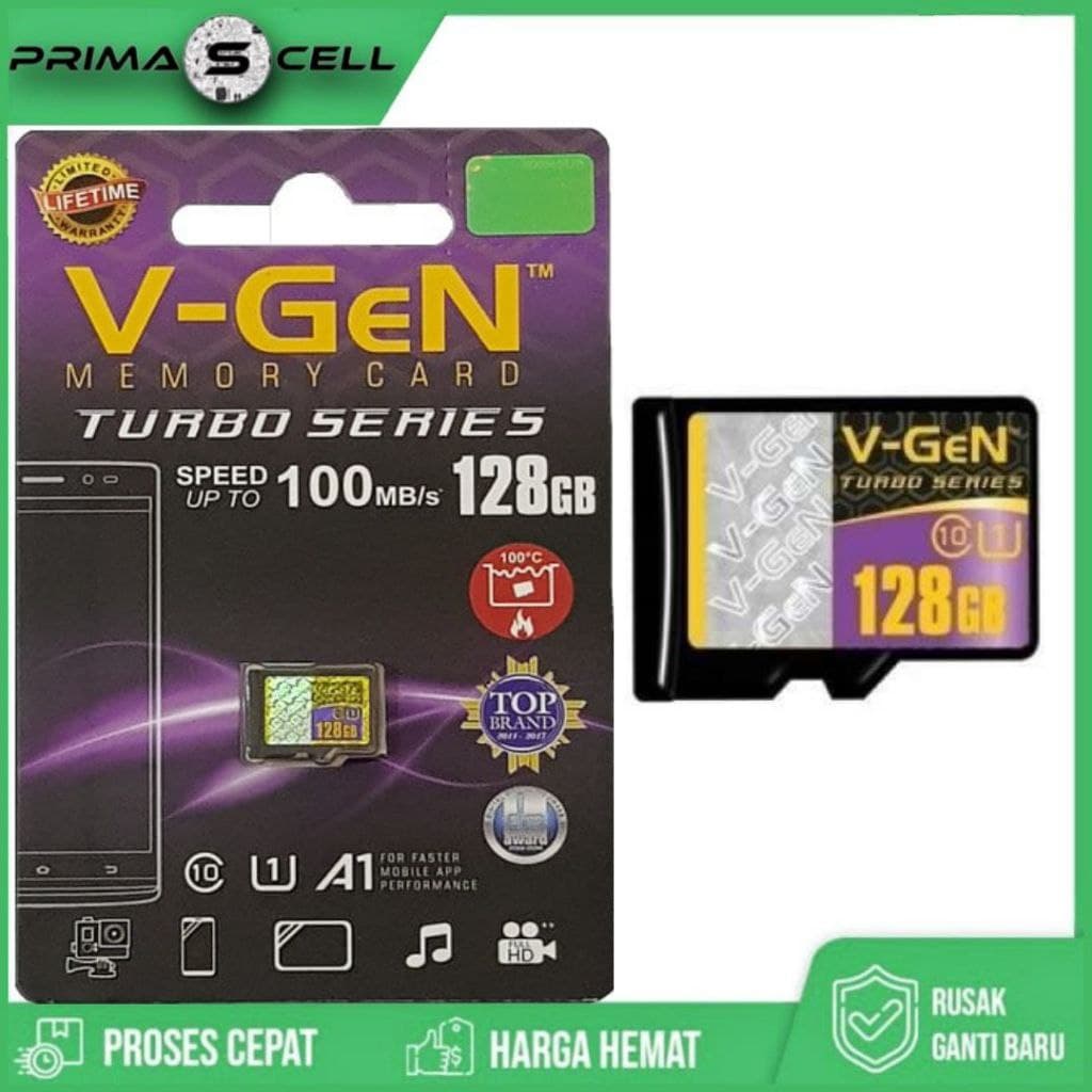 Micro SD V-GeN 128GB MicroSD Turbo 系列 Class 10 Vgen 存儲卡 HP 原 | 蝦皮購物