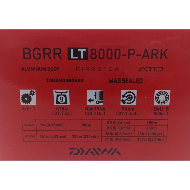 【民辰商行】Daiwa BGRR LT 輕量 ATD搭載 鋁合金機身 紡車式捲線器# | 蝦皮購物