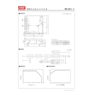 RD-50A 2組輸出 +5V +12V 明緯 MW 工業電源供應器 MEAN WELL 原廠公司貨~全方位電料 | 蝦皮購物