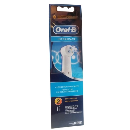 百靈歐樂B Oral-B InterSpace 特效牙縫 電動牙刷替換刷頭 IP17-2 (白色, 2入)(平行進口) | 蝦皮購物