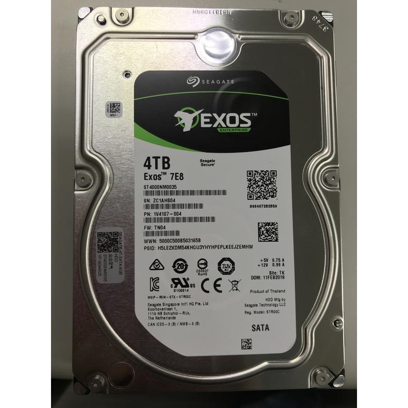 SEAGATE EXOS SATA 4T 4TB 3.5吋 7200RPM 硬碟 | 蝦皮購物