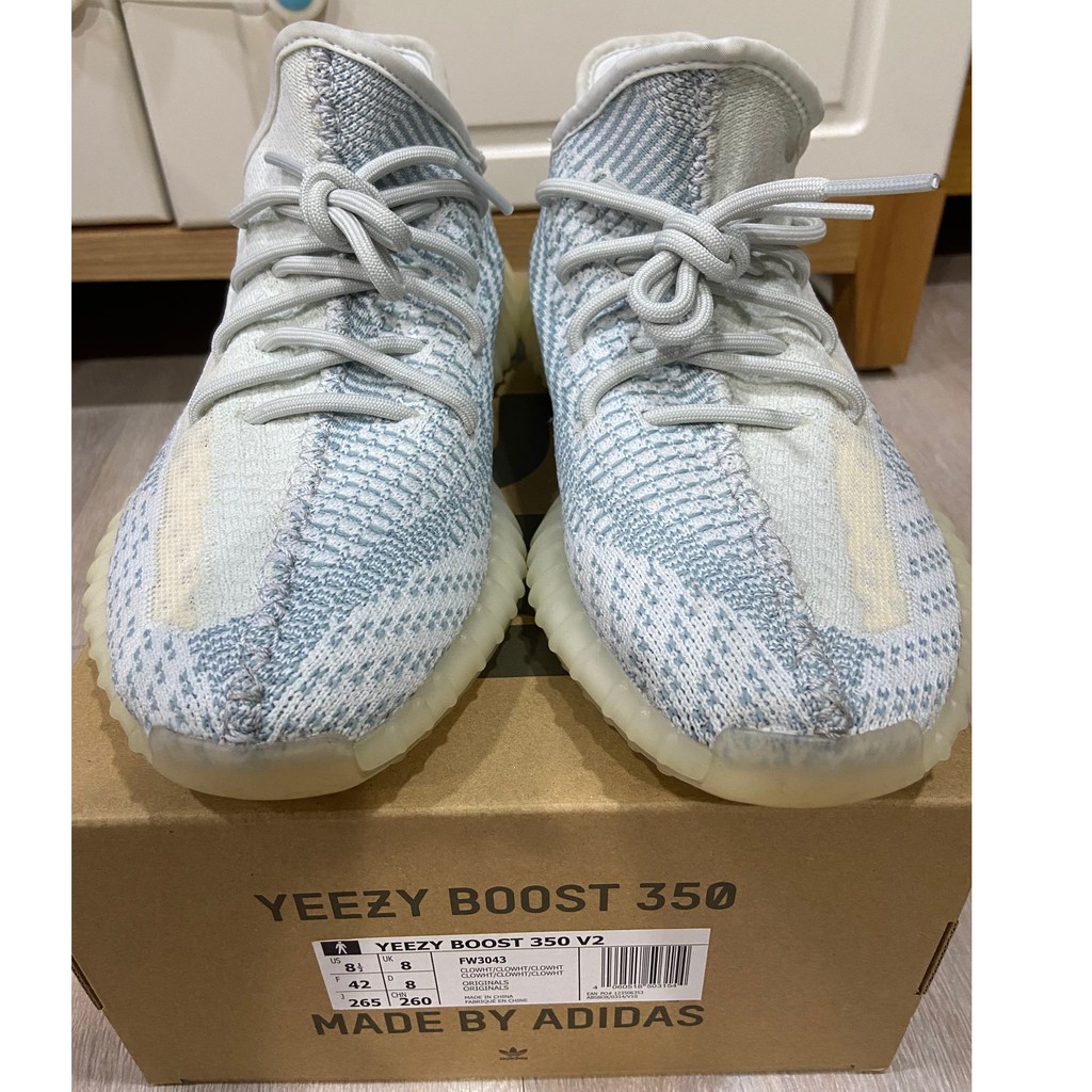 adidas Yeezy Boost 350 V2 Cloud White 白雲 US8.5 (二手) | 蝦皮購物