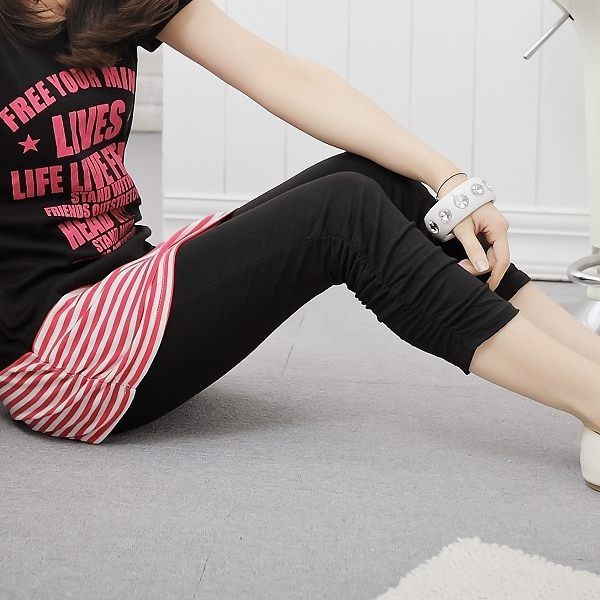 onlyyou 中大尺碼【A3057】必備單品 ~~四面彈力褲管抽褶內搭褲 1色(XL~5L) | 蝦皮購物