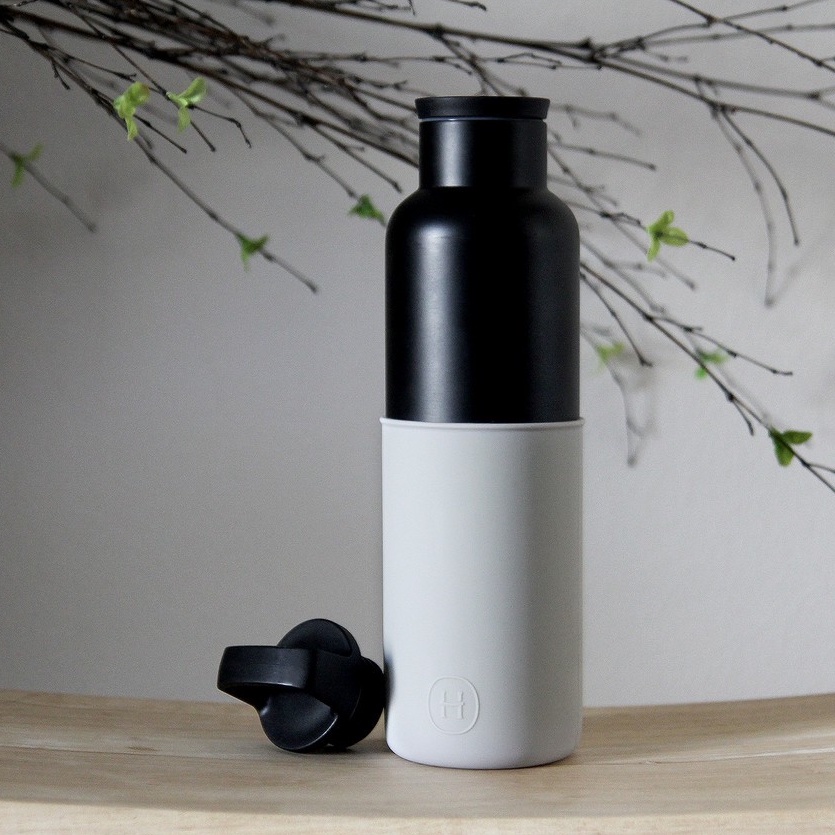【2件9折】美國 HYDY 時尚不銹鋼 保溫水瓶 黑瓶 (雲灰) 590ml 保溫瓶 水瓶 運動水瓶 | 蝦皮購物