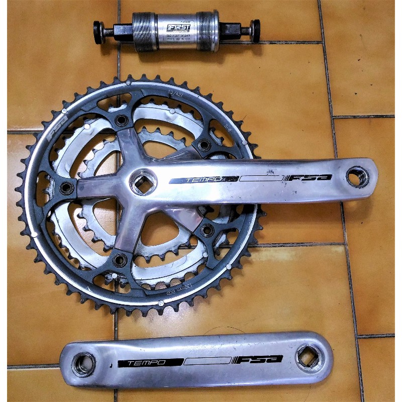 FSA Tempo 公路車專用曲柄大盤/ 三盤 52-42-30T / 曲柄175mm + 專用BB | 蝦皮購物