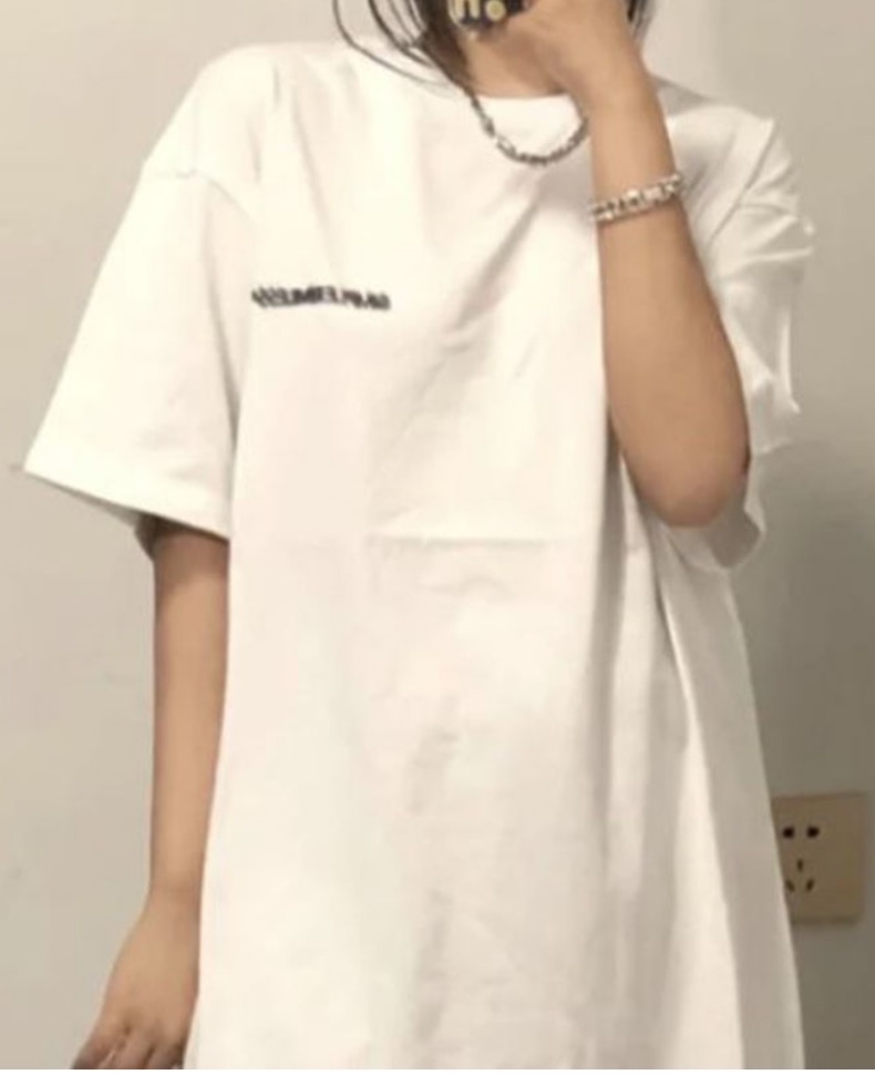 CHAOO 100%純棉 T恤 短袖 設計感衣服 原宿風上衣 短袖上衣 oversize 原宿風上衣 字母 印花 夏款 | 蝦皮購物