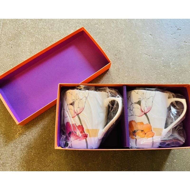 ️全新 日本原裝 KENZO TAKAFA 設計師系列～花卉馬克杯 對杯組 附盒 限量 | 蝦皮購物