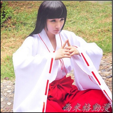 【西米格動漫】Cosplay服裝 犬夜叉cos服裝 桔梗COS衣服 巫女COS服 | 蝦皮購物