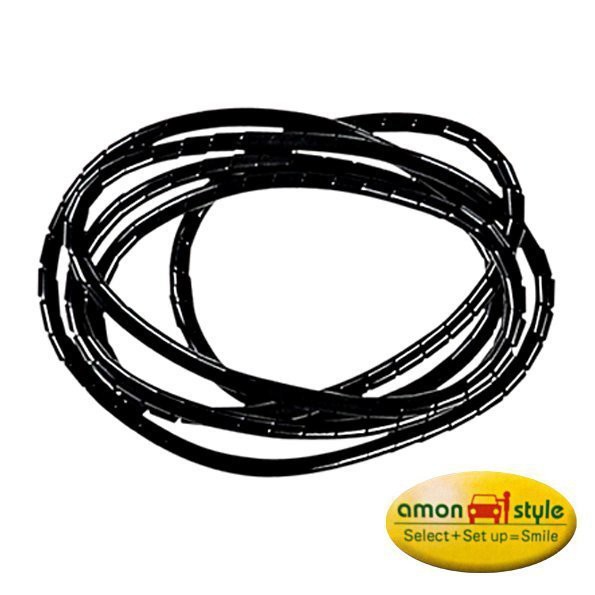 毛毛家~AMON E370 車用螺旋 被覆帶 6φ×2m 黑色 收線蛇管 收線螺旋管 長2公尺 2M 2米蛇管 收整電線 | 蝦皮購物