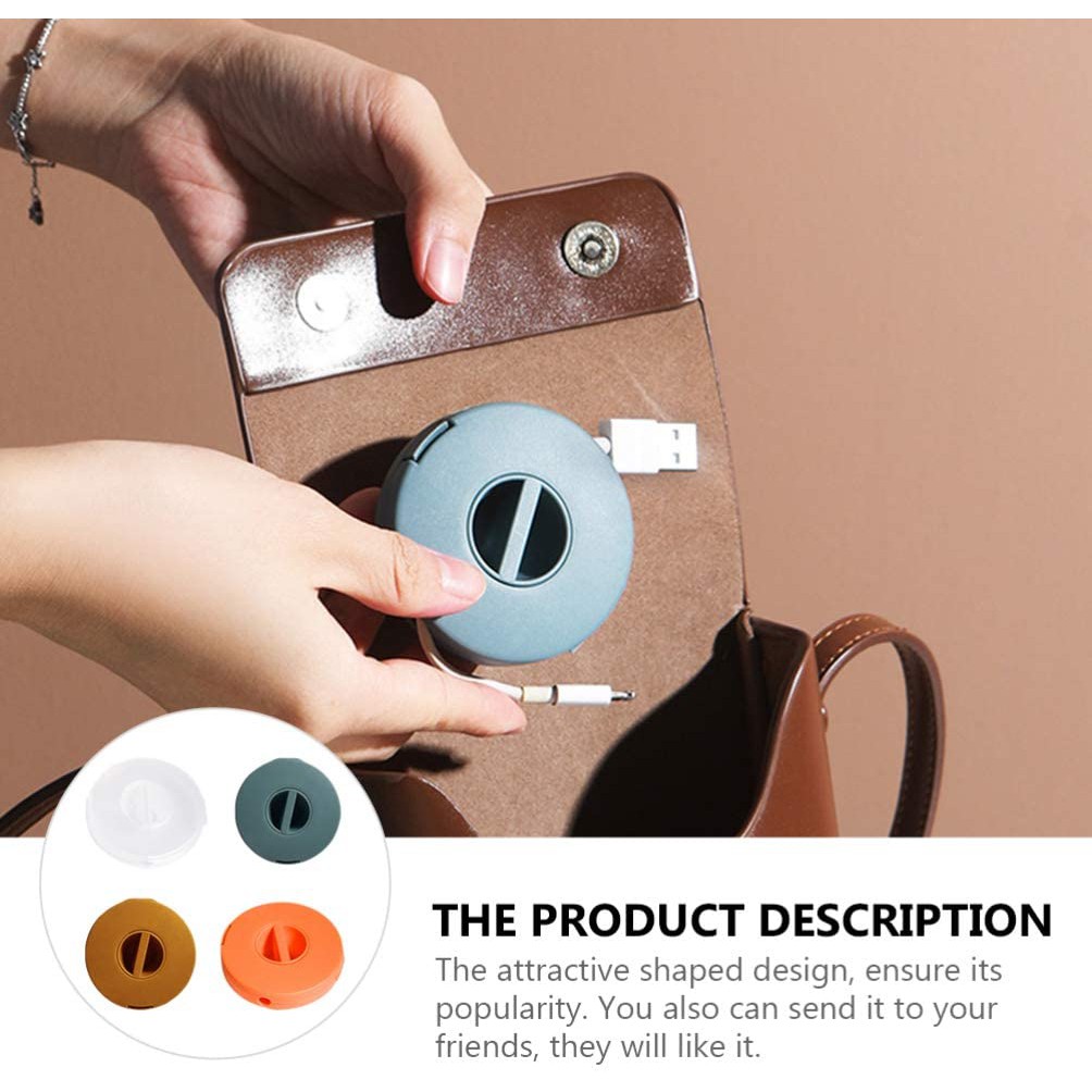 台灣現貨 馬卡龍 旋轉繞線器 多功能迷你攜帶式 手機充電線收纳盒 傳輸線整理盒 耳機線盒 旋轉繞線器 | 蝦皮購物