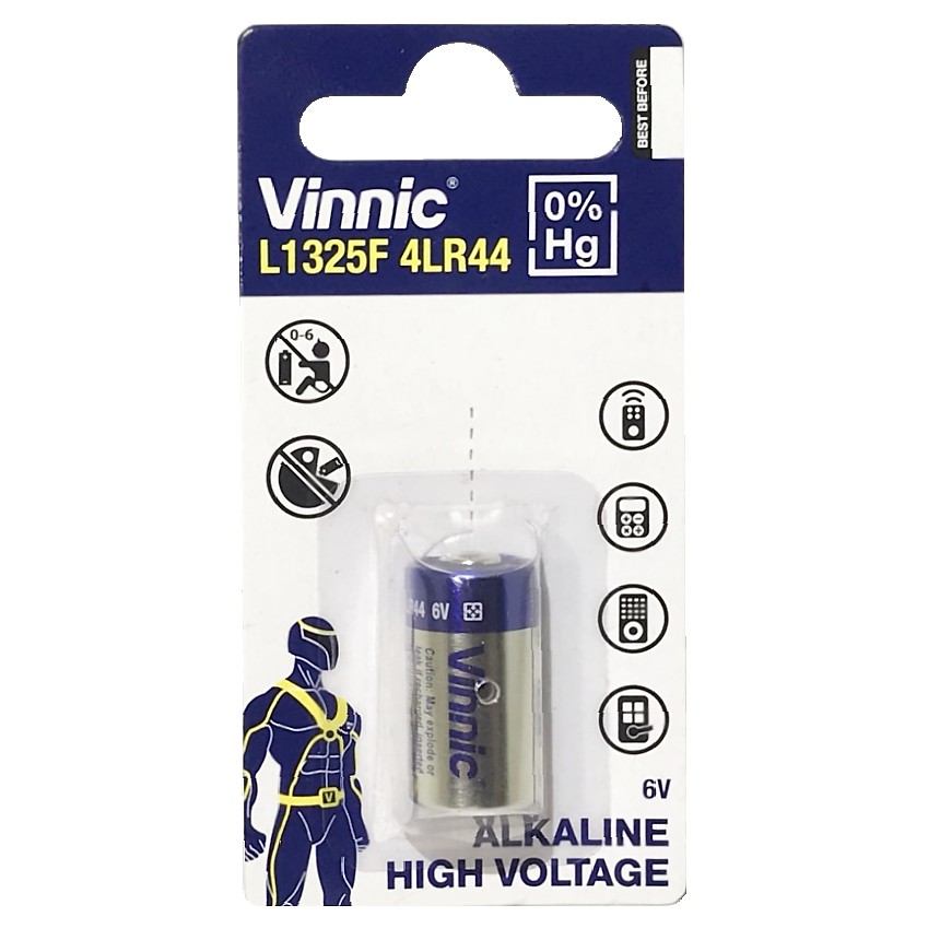 銀戰士 Vinnic 4LR44 4LR-44 L1325F 計算機 照相機 LED燈 水銀電池 鹼性電池 476A | 蝦皮購物