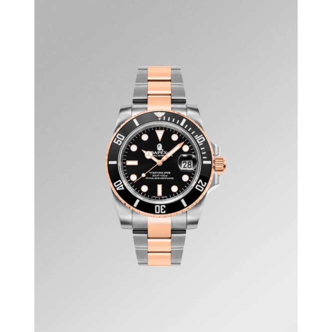 預購 TYPE 1 BAPEX 玫瑰半金 PINK＆SILVER | 蝦皮購物