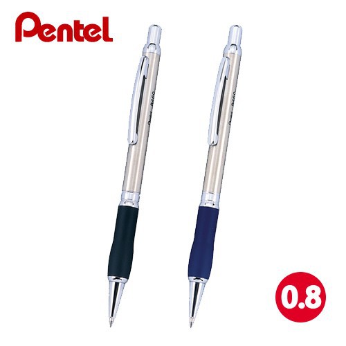 飛龍 PENTEL B460 不鏽鋼軟膠原子筆 0.8mm | 蝦皮購物