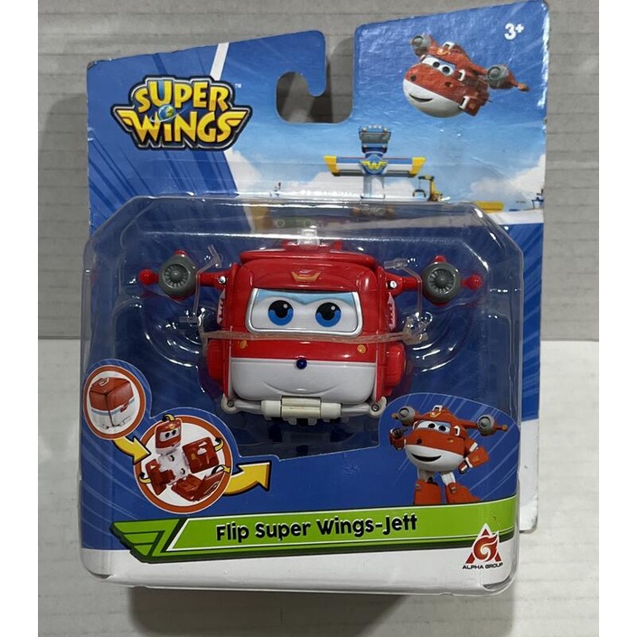 Super Wings 紅色 超級飛俠 SW翻轉包裹系列 超級飛俠 變形杰特 | 蝦皮購物