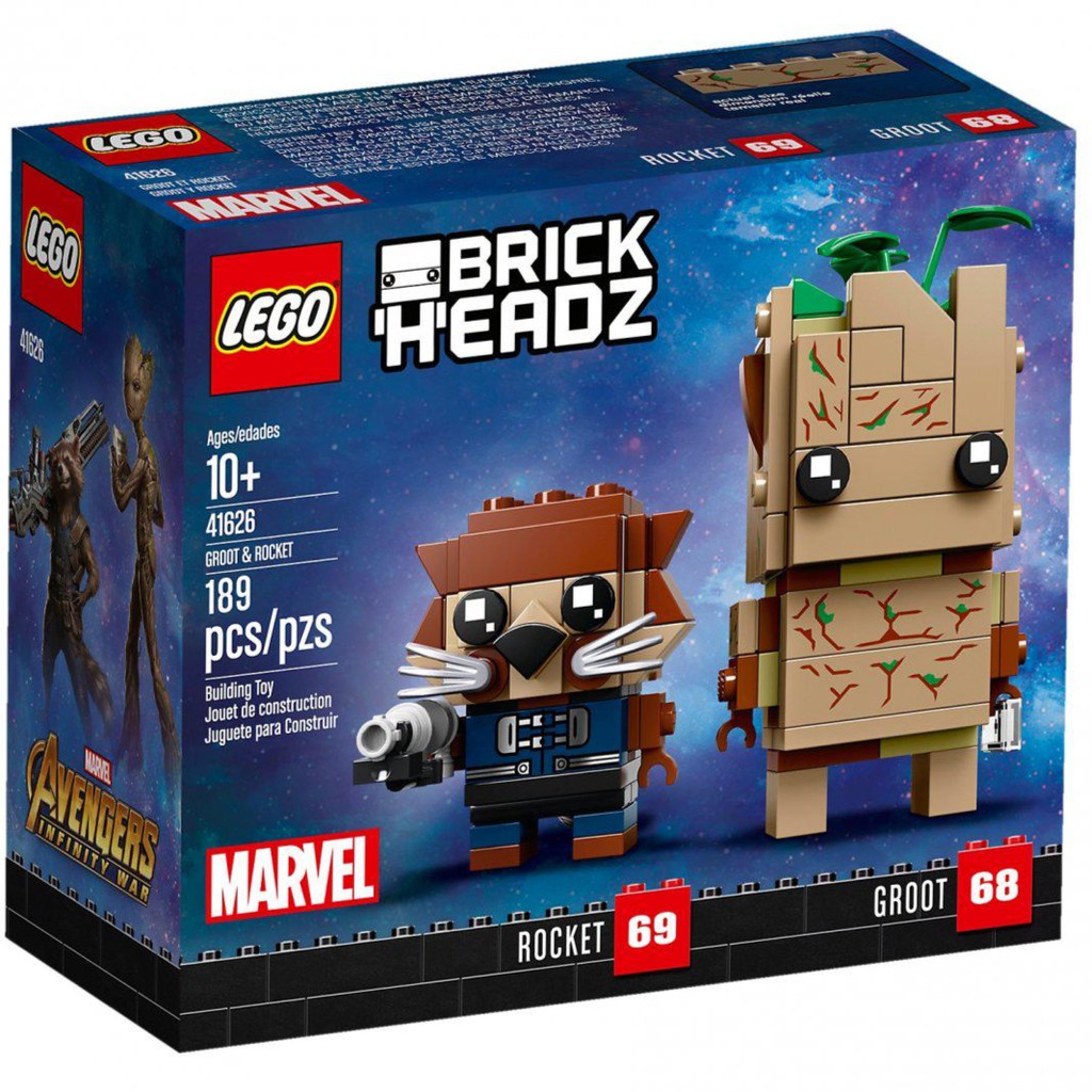 [想樂]全新 樂高 Lego 41626 Brickheadz 超級英雄 Marvel 星際異攻隊 Groot 火箭浣熊 | 蝦皮購物