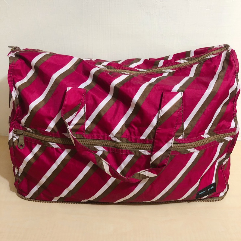 日本正品HAPI+TAS折疊旅行袋 可掛行李拉桿可肩背 | 蝦皮購物