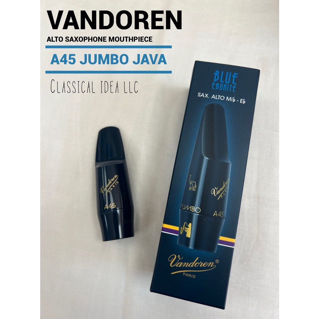 【古點子樂器】正品公司貨 法國Vandoren A45 藍色膠嘴 JUMBO JAVA系列SM602 中音薩克 | 蝦皮購物