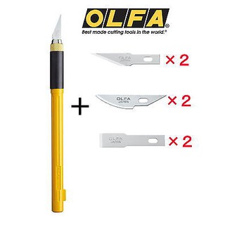 神通模型 OLFA 157B 模型筆刀 刀片3種各附2枚(6枚裝) | 蝦皮購物