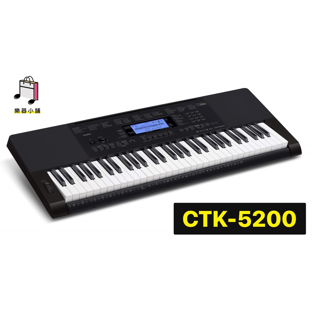 『樂鋪』CASIO CTK-5200 CTK5200 電子琴 卡西歐 61鍵電子琴 電子伴奏琴 全新2年保固 | 蝦皮購物