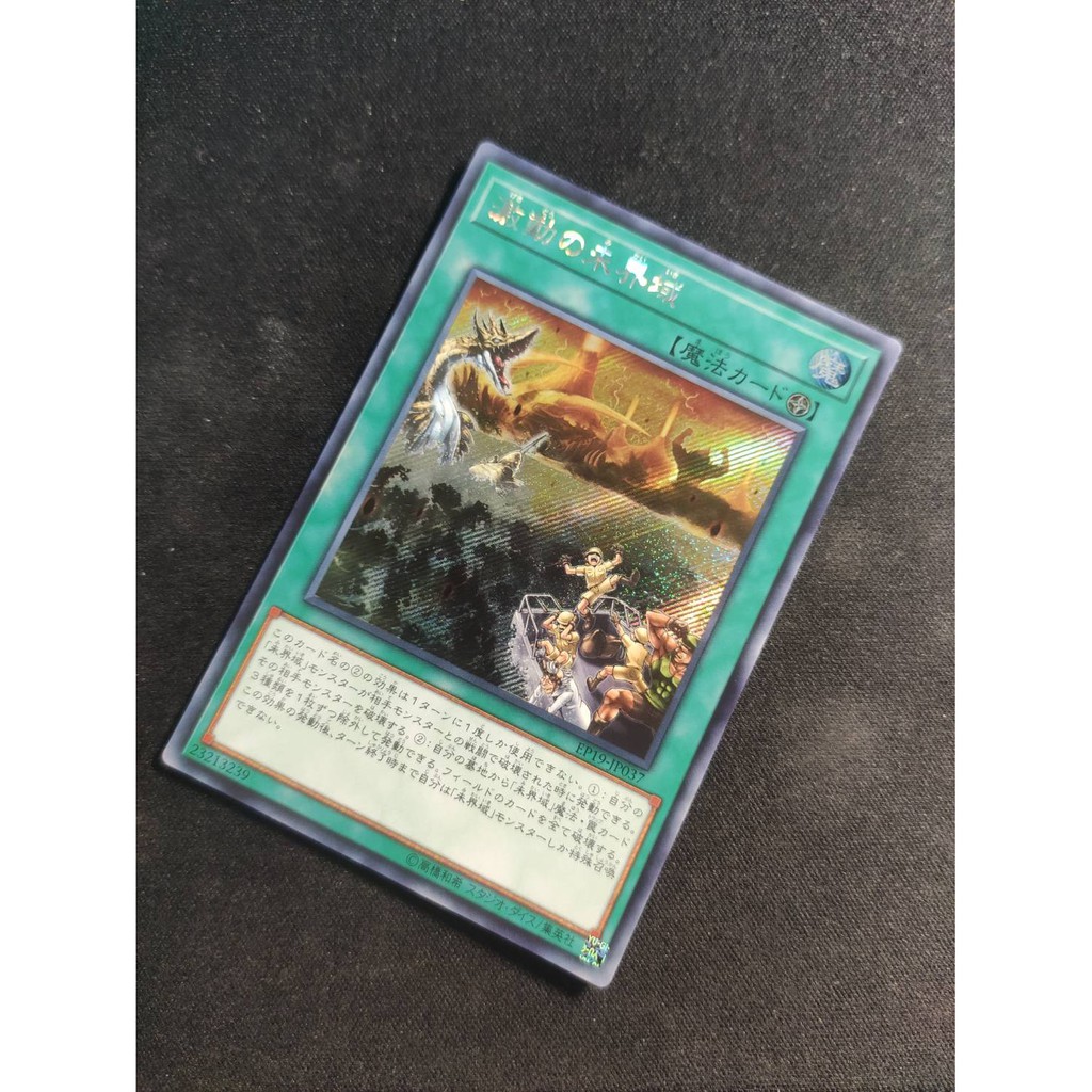 KC娛樂集團 遊戲王EP19-JP037 激動的未界域 (斜鑽) | 蝦皮購物