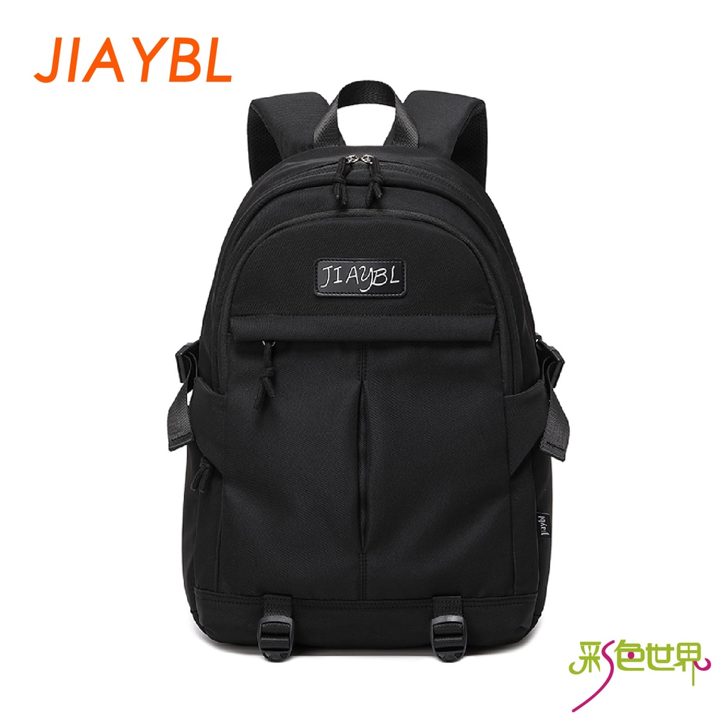 JIAYBL 後背包 素色15.6吋筆電包 黑色 JIA-5626-BK 彩色世界 | 蝦皮購物