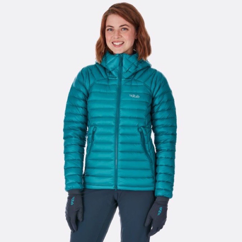 《現貨》英國Rab Microlight Summit Down Jacket 保暖抗水羽絨連帽外套 女款UK10 | 蝦皮購物