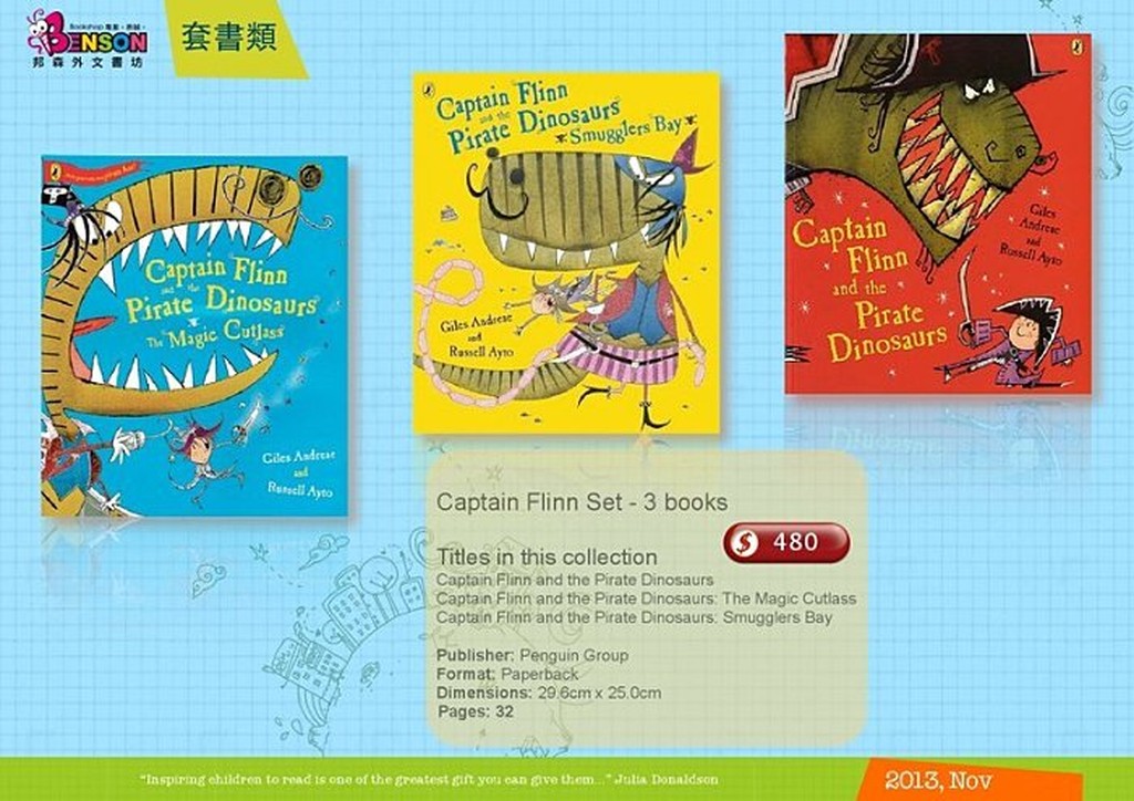 [邦森外文書] 全新現貨 Captain Flinn Set - 3 books 平裝本套書 | 蝦皮購物