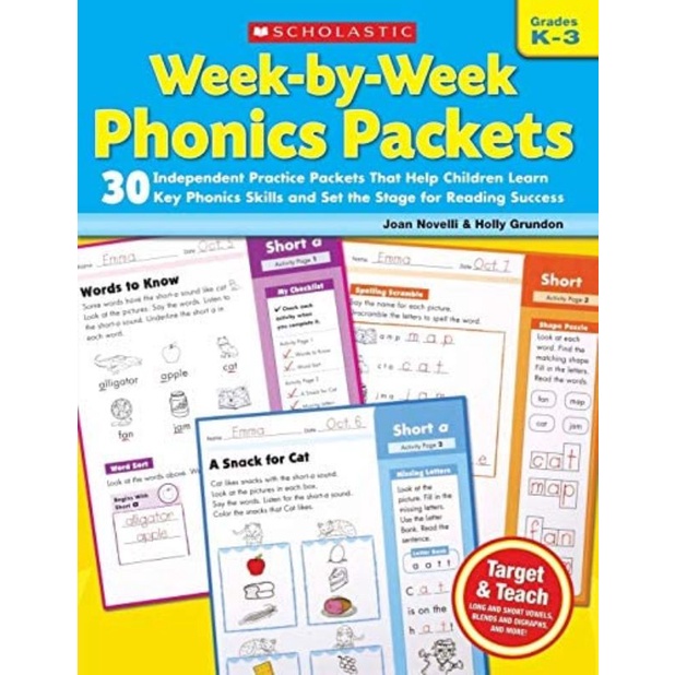 Week-by-Week Phonics Packets:30 Independent Practice Packets | 蝦皮購物