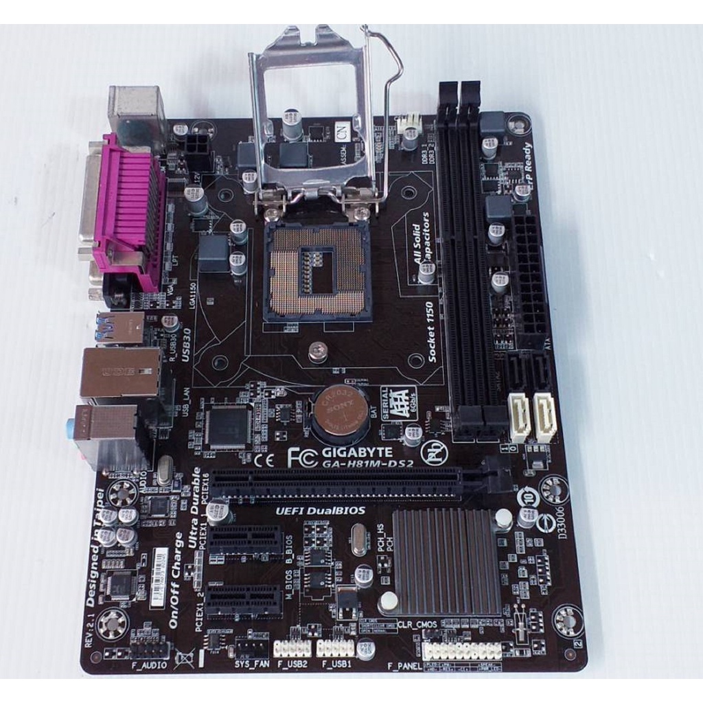 【吳'r】GIGA 技嘉 H81M-DS2 2.1 主機板+I5-4460 CPU $600 | 蝦皮購物