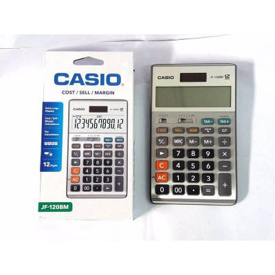 【八度空間】CASIO JF-120BM 輕巧桌上型12位數、成本/售價/利潤計算、GT | 蝦皮購物