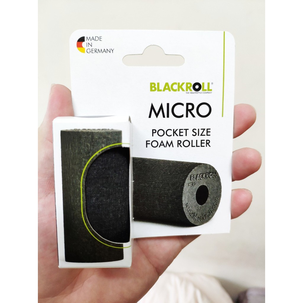 德國原廠 blackroll 超迷你小滾筒 黑色 BLACKROLL® MICRO FOAM ROLLER | 蝦皮購物
