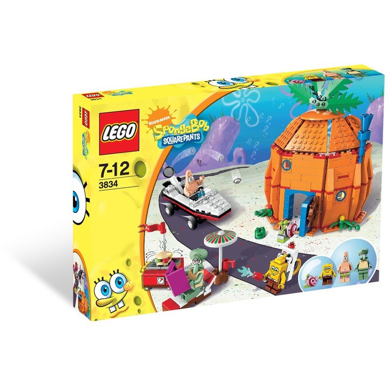 [玩樂高手附發票] 樂高 LEGO 3834 海綿寶寶 鳳梨屋 絕版 | 蝦皮購物