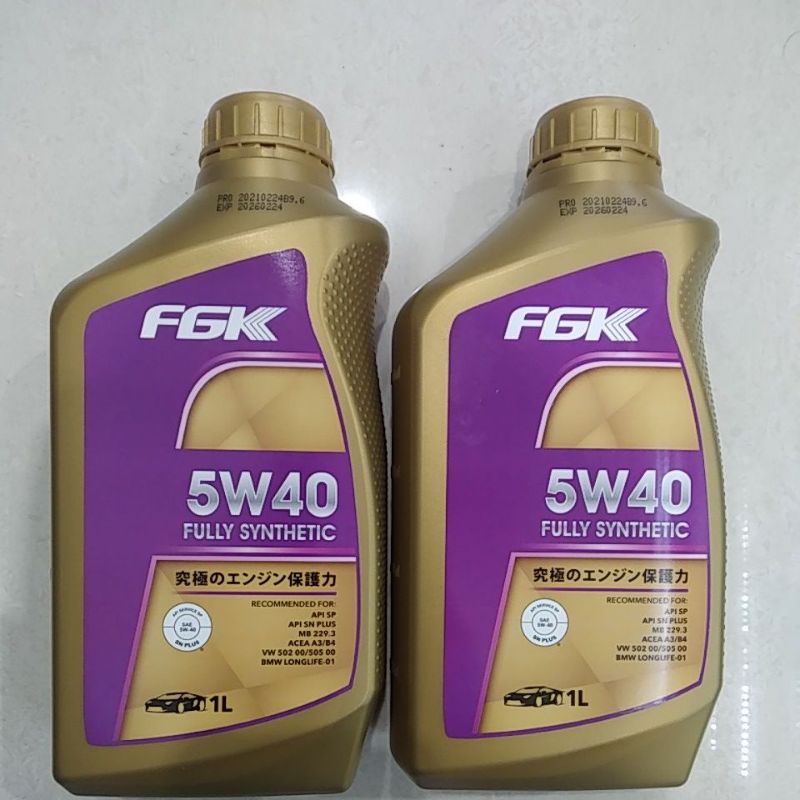 機油 FGK 5W-40全合成 SN 1公升 | 蝦皮購物