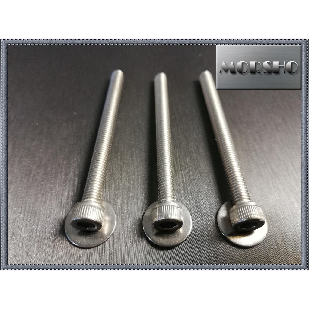 【瘋螺絲】MORSHO 304+白鐵平墊片★M6*70P1.0螺絲★內六角.白鐵螺絲.不鏽鋼螺絲.改裝螺絲 | 蝦皮購物