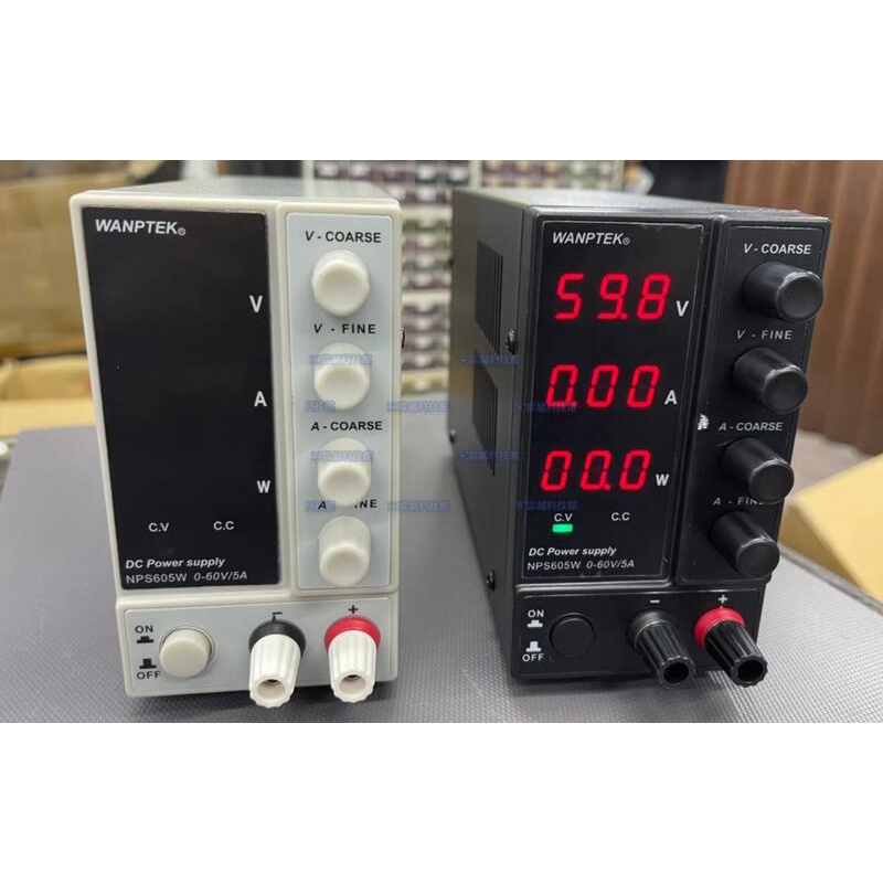 含稅 wanptek直流電源供應器 固測 NPS605W 四位顯示直流穩壓電源 0~60V/0~5A 三位顯示可調電供 | 蝦皮購物