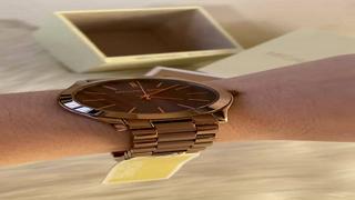 經典 Michael Kors mk3418 棕色 手錶 咖啡 錶盤 素面 手錶 MK錶 mk手錶 | 蝦皮購物