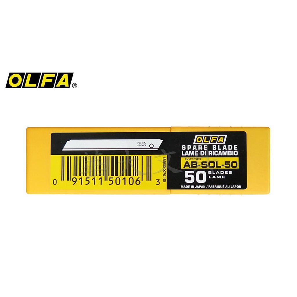 日本OLFA 無折痕小型美工刀片AB-SOL-50 | 蝦皮購物