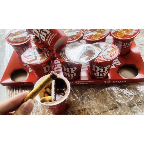[9驚爆價]食小二 附發票~Dip Dip 熊貓巧克力沾醬杯 巧克力醬 (30g*10杯)沾醬餅 | 蝦皮購物