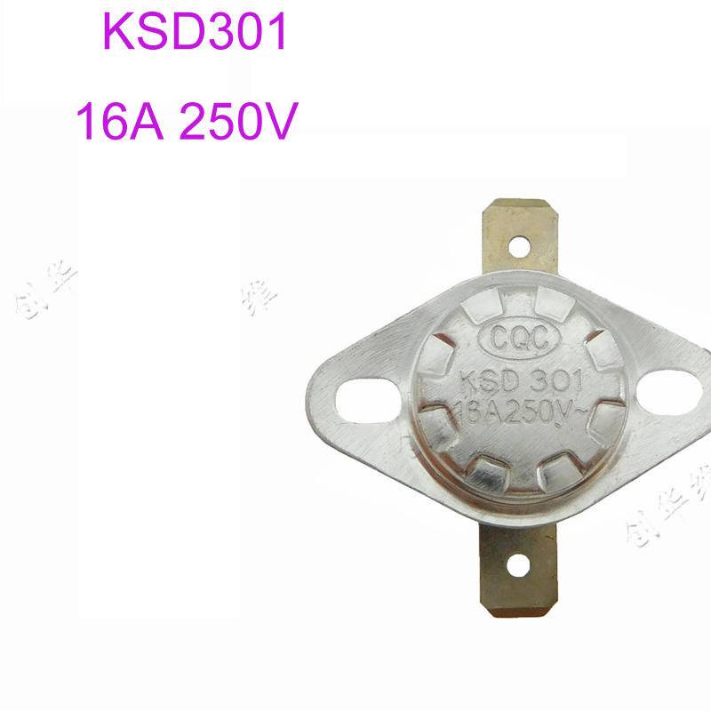溫控器KSD301 16A 250V 40度75 85 100 135 250C度常閉陶瓷防干燒溫度開關 | 蝦皮購物