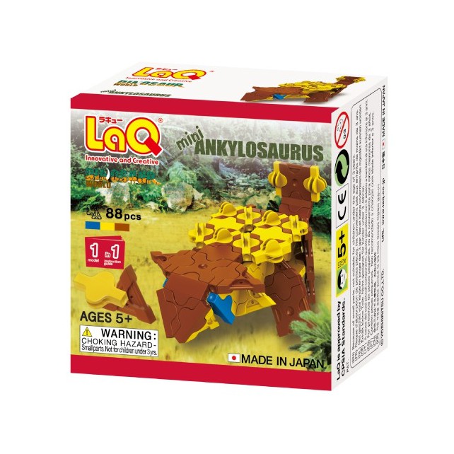 【LaQ】Q版甲龍 (88pcs) 日本製造立體3D拼接積木/益智玩具/台灣獨家代理 | 蝦皮購物