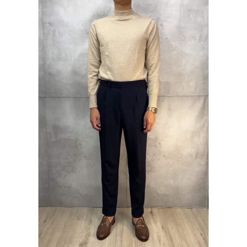 Folklore Classic 三色 經典簡約復古優雅半高領棉質針織衫 Ivy Preppy | 蝦皮購物