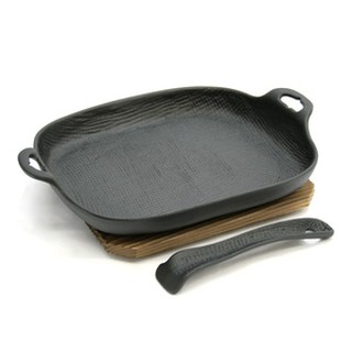 日本帶回 OIGEN 盛榮堂 南部鐵器 麻布紋燒烤盤U-37 大深皿 | 蝦皮購物
